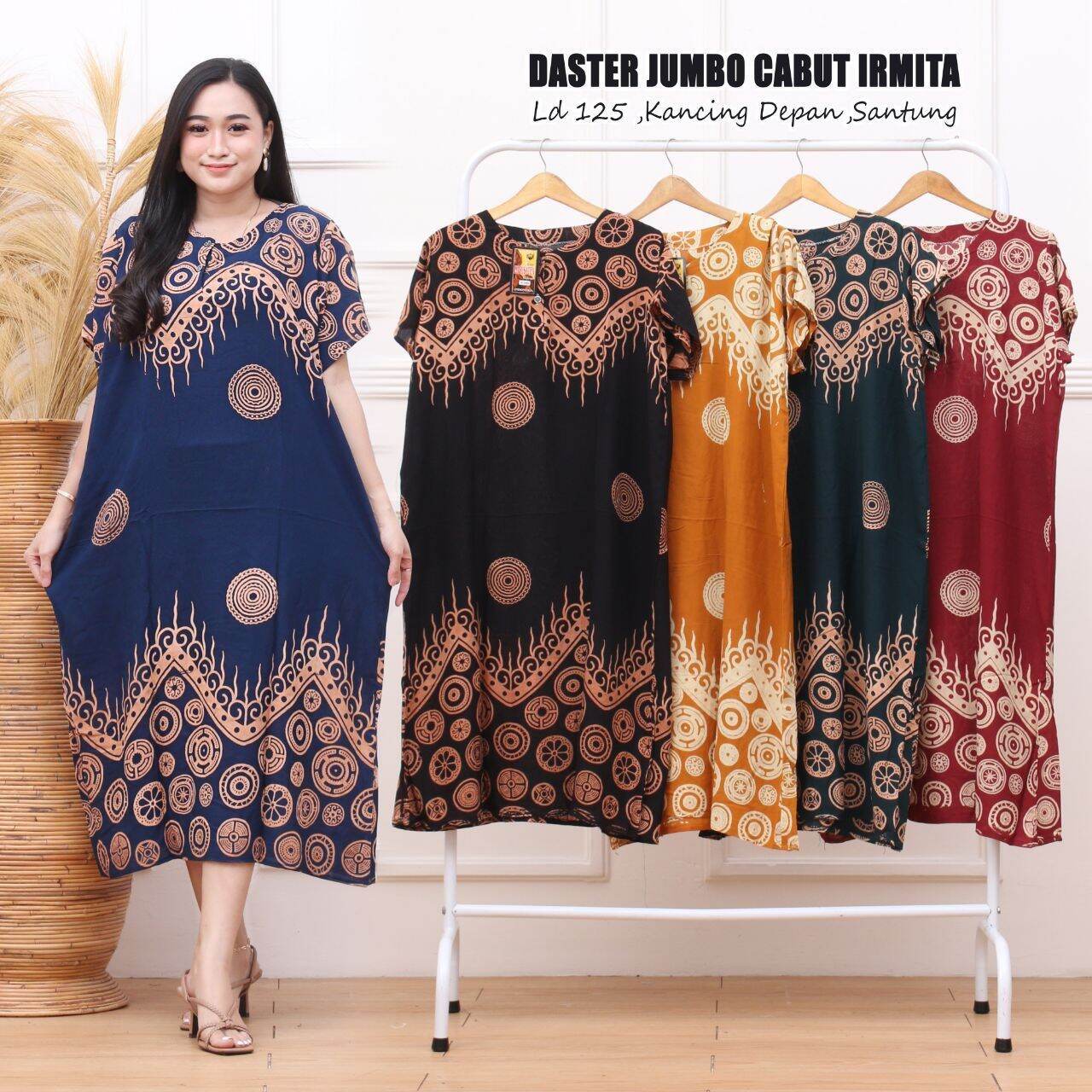 baju lenga pendek jumbo xxl/daster cantik ibu muda kekinian/daster ...