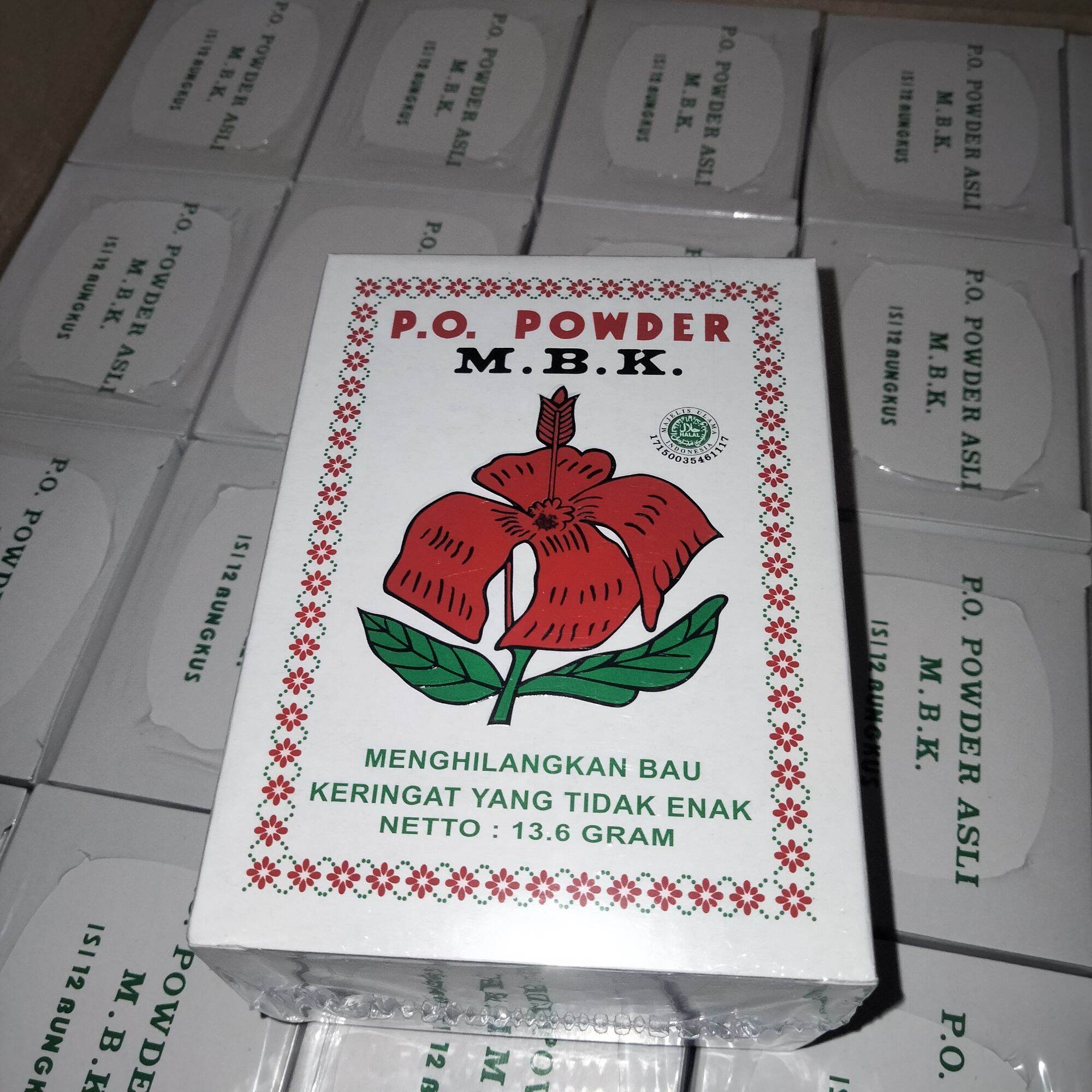 Mbk powder asli Putih 1 bok isi 12 bungkus / bedak m.b.k powder ...