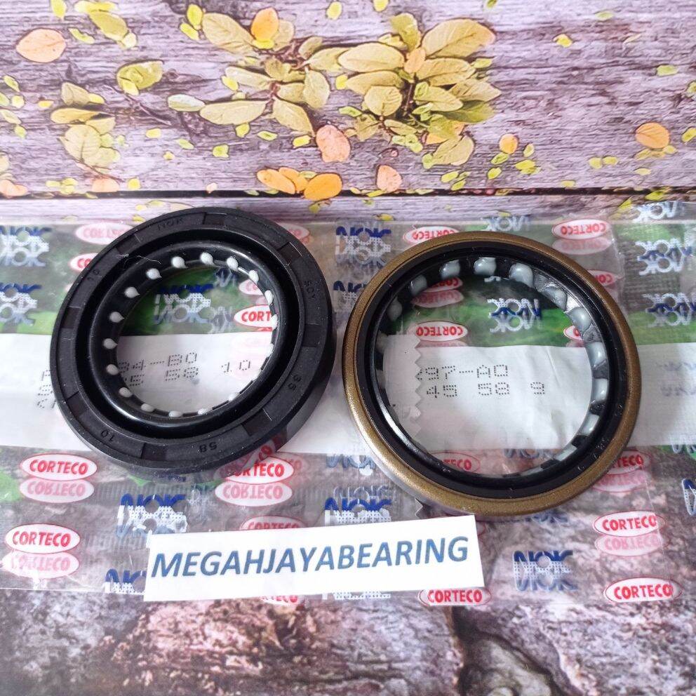 OIL SEAL SET RODA BELAKANG LUAR DALAM L300 DIESEL BENSIN NOK CORTECO ...