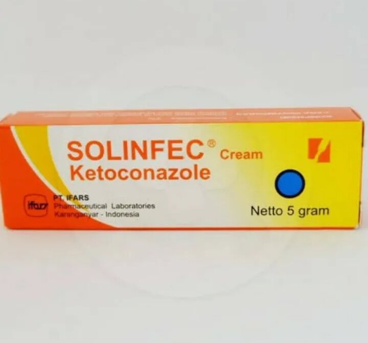 Solinfec ketoconazole - salep gatal selangkangan - panu - kadas - kurap ...
