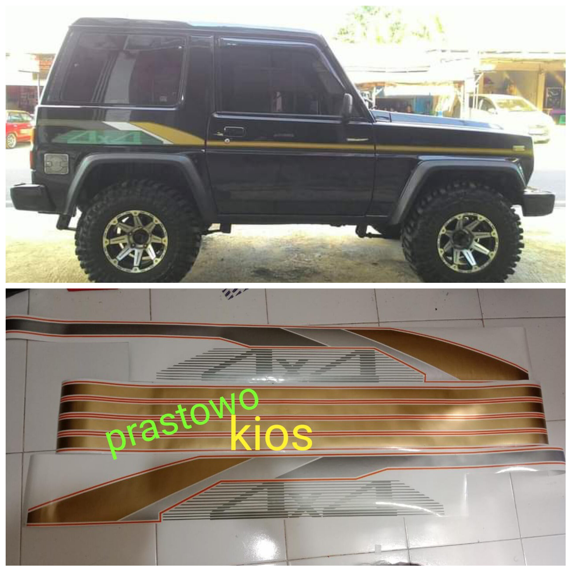 sticker stiker striping lis body Taft Rocky ferosa 4x4 | Lazada Indonesia