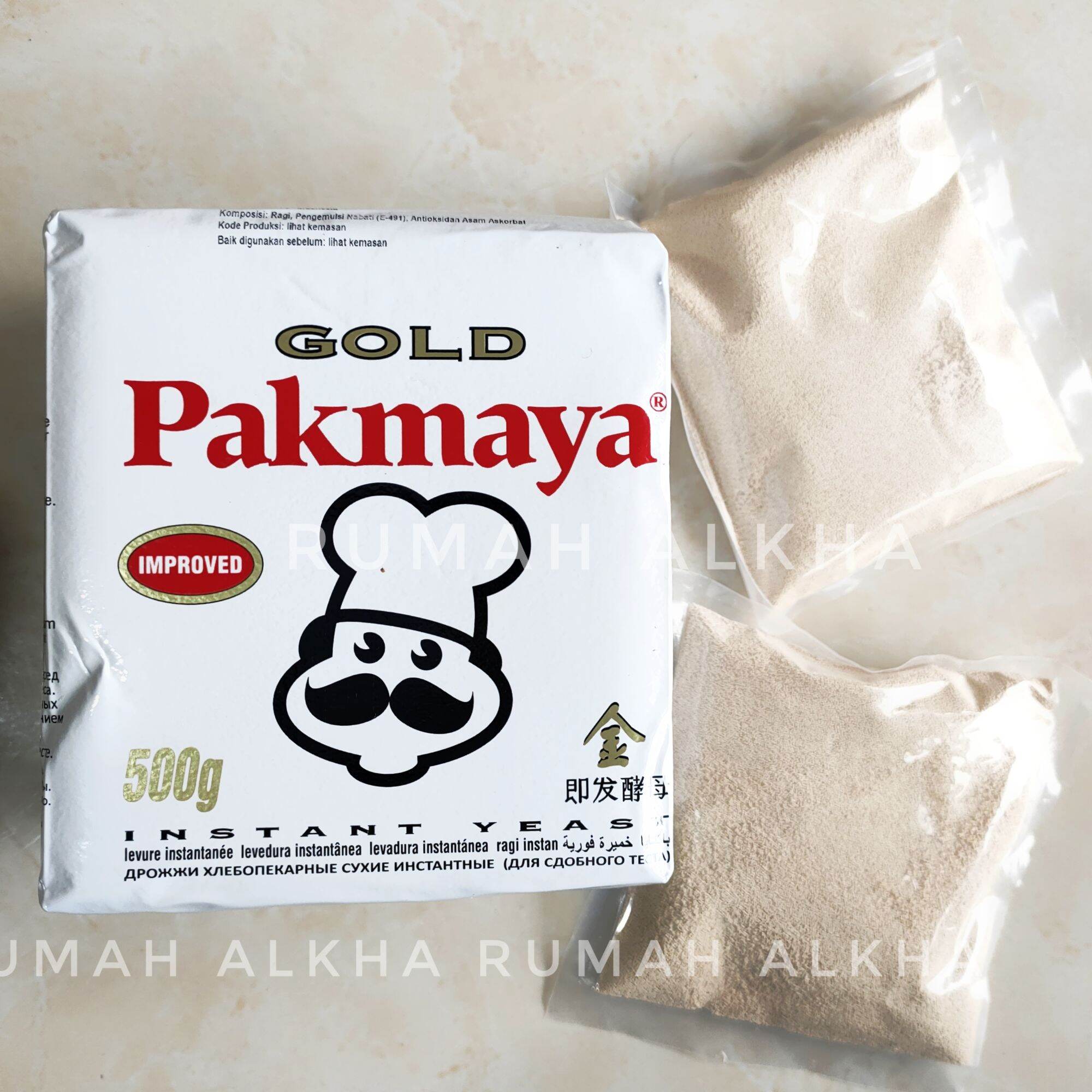 Ragi Pakmaya Gold 50 Gr - Yeast Instant - Ragi Kering - Pak maya - Ragi ...