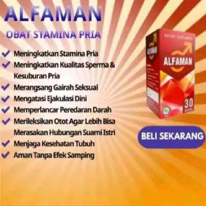 ALFAMAN Obat multivitamin pria herbal alami penambah daya stamina ...