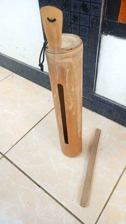 kentongan bambu pos ronda/alat musik tradisional | Lazada Indonesia