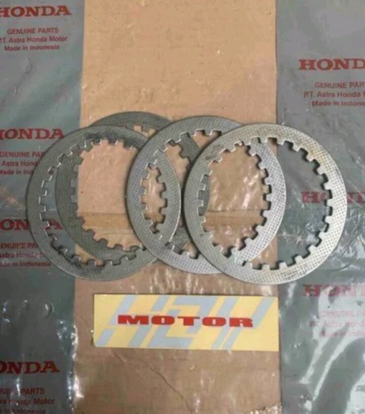 Besi plat gesek kampas kopling import model bintik honda gl max pro megapro tiger revo tirev ...
