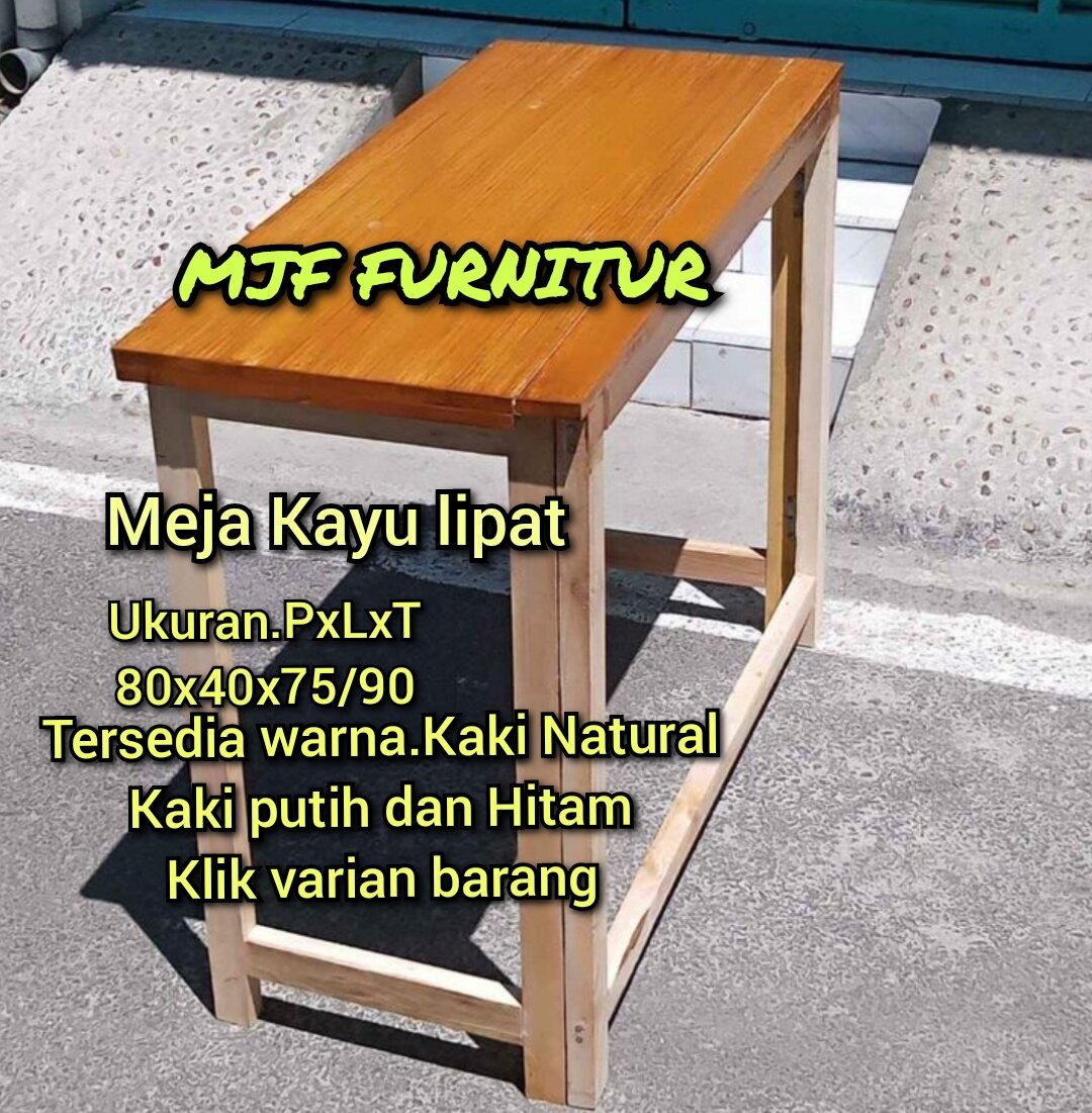 Meja kayu lipat/meja Kayu serbaguna lipat/Meja mini bar lipat/Meja Kayu ...