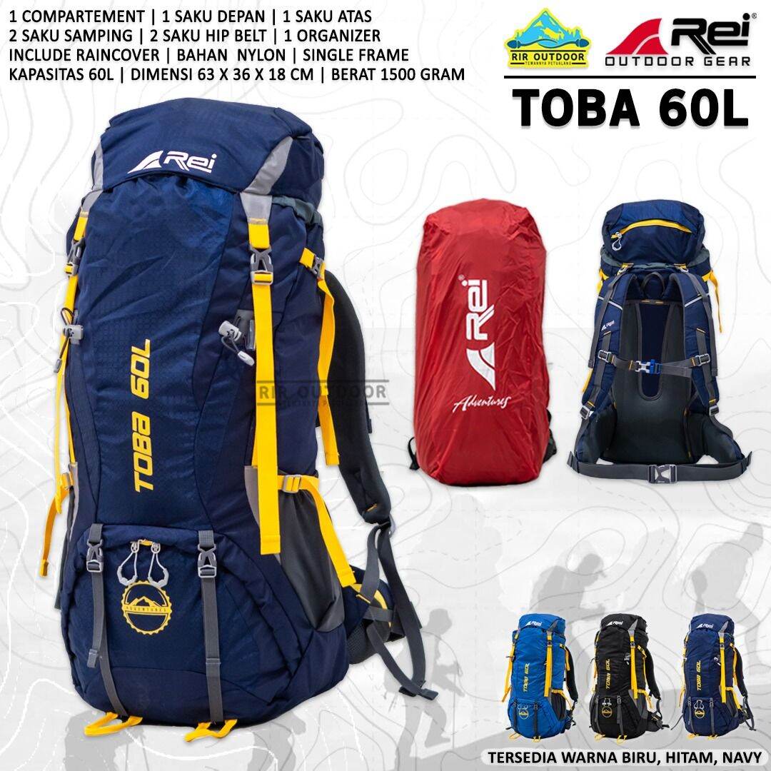 TAS RANSEL CARRIER GUNUNG AREI TOBA 60L REI OUTDOORGEAR ORIGINAL ...