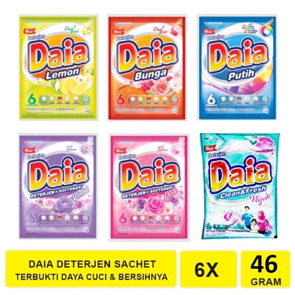 (1 Renceng) Daia PK Detergen Detergent Deterjen Sabun Bubuk Renteng ...