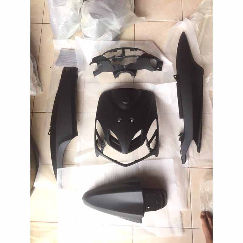 Full Body Alus Motor Mio Lama Sporty // Mio New Smile Warna Hitam Doff ...