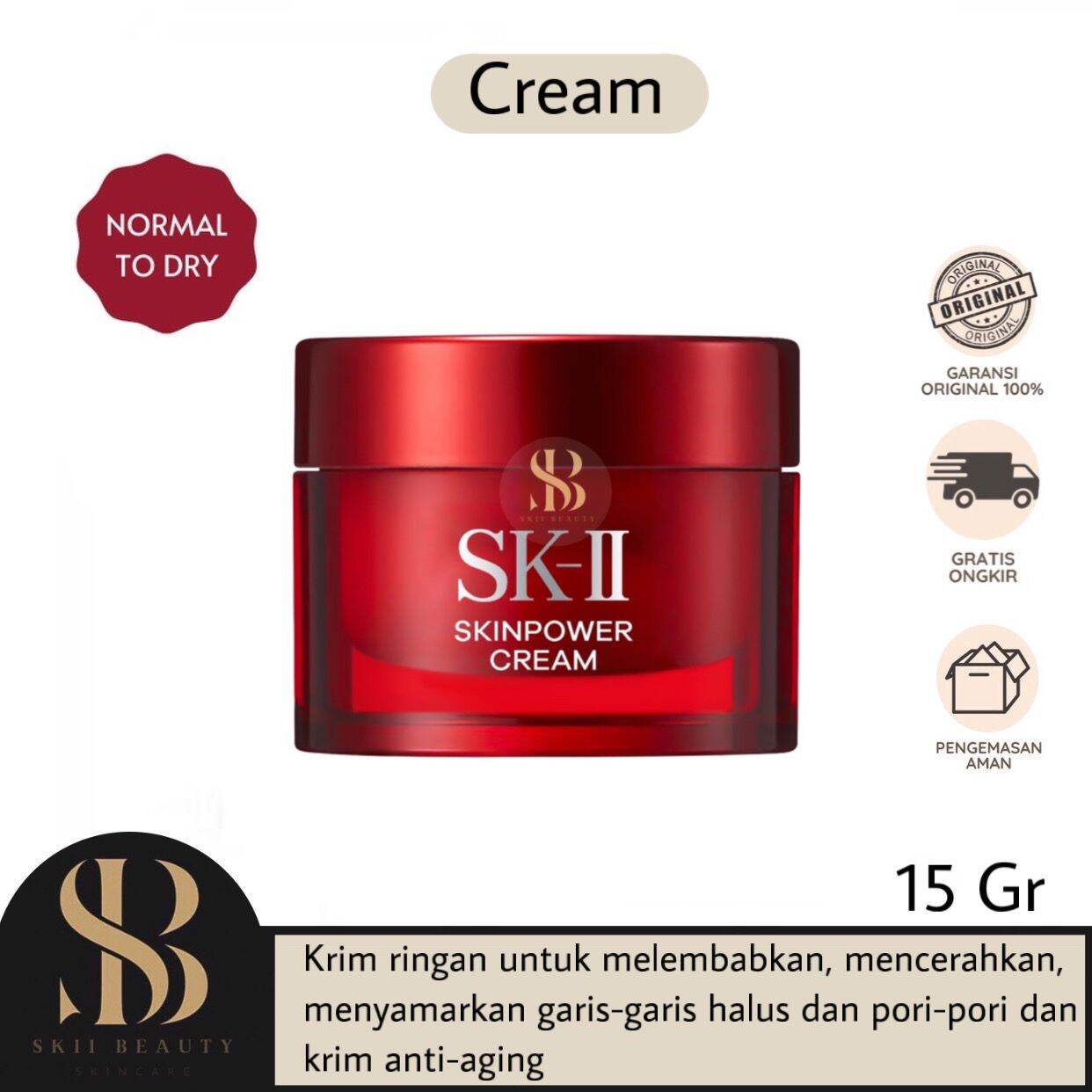 SK-II SKII SK-2 SK2 SKINPOWER CREAM TRAVEL SIZE 15GR | Lazada Indonesia
