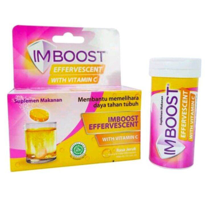 IMBOOST EFFERVESCENT Botol isi 8 tablet untuk daya tahan tubuh | Lazada ...