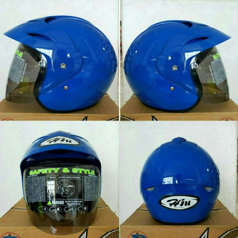 HELM HIU NICO BLUE MILD ORIGINAL | Lazada Indonesia