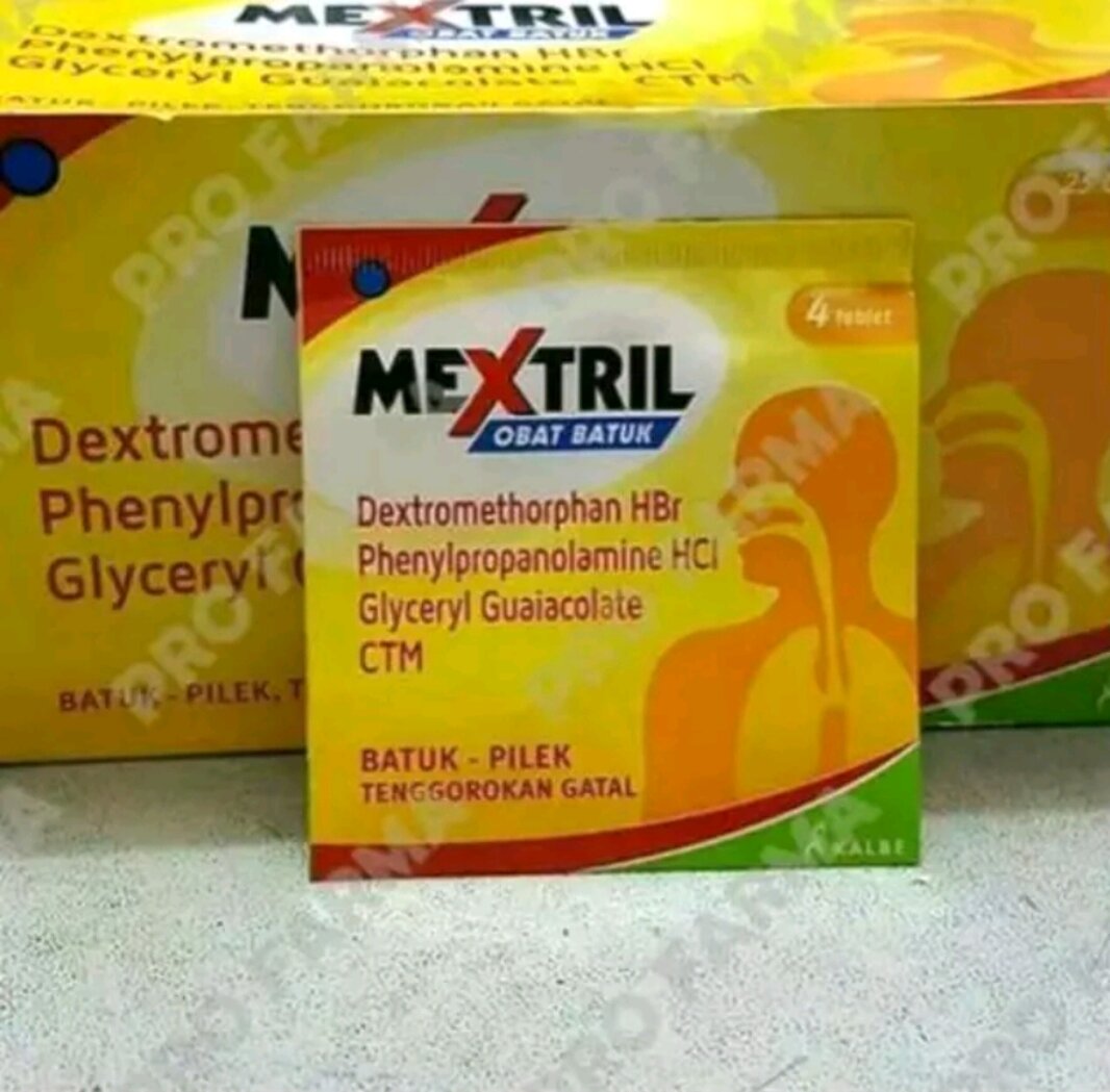 Mextril Obat batuk strip 4 Tablet | Lazada Indonesia