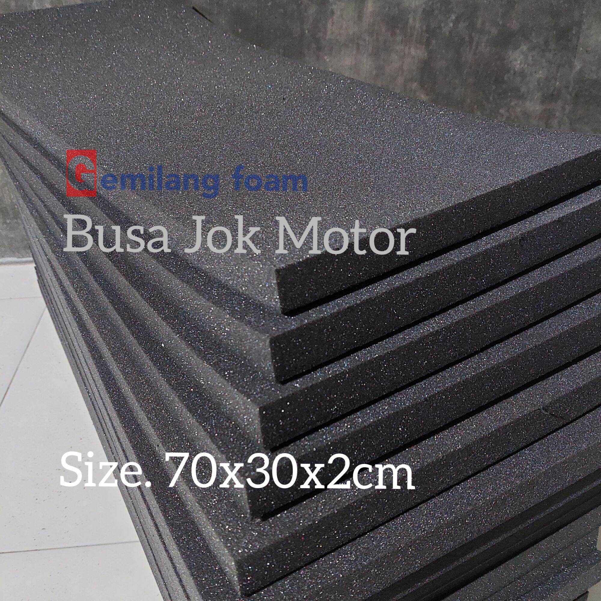 Busa / Spon Hitam Persegi - Busa Jok Lembaran Ukuran 70cm x 30cm x 2cm ...