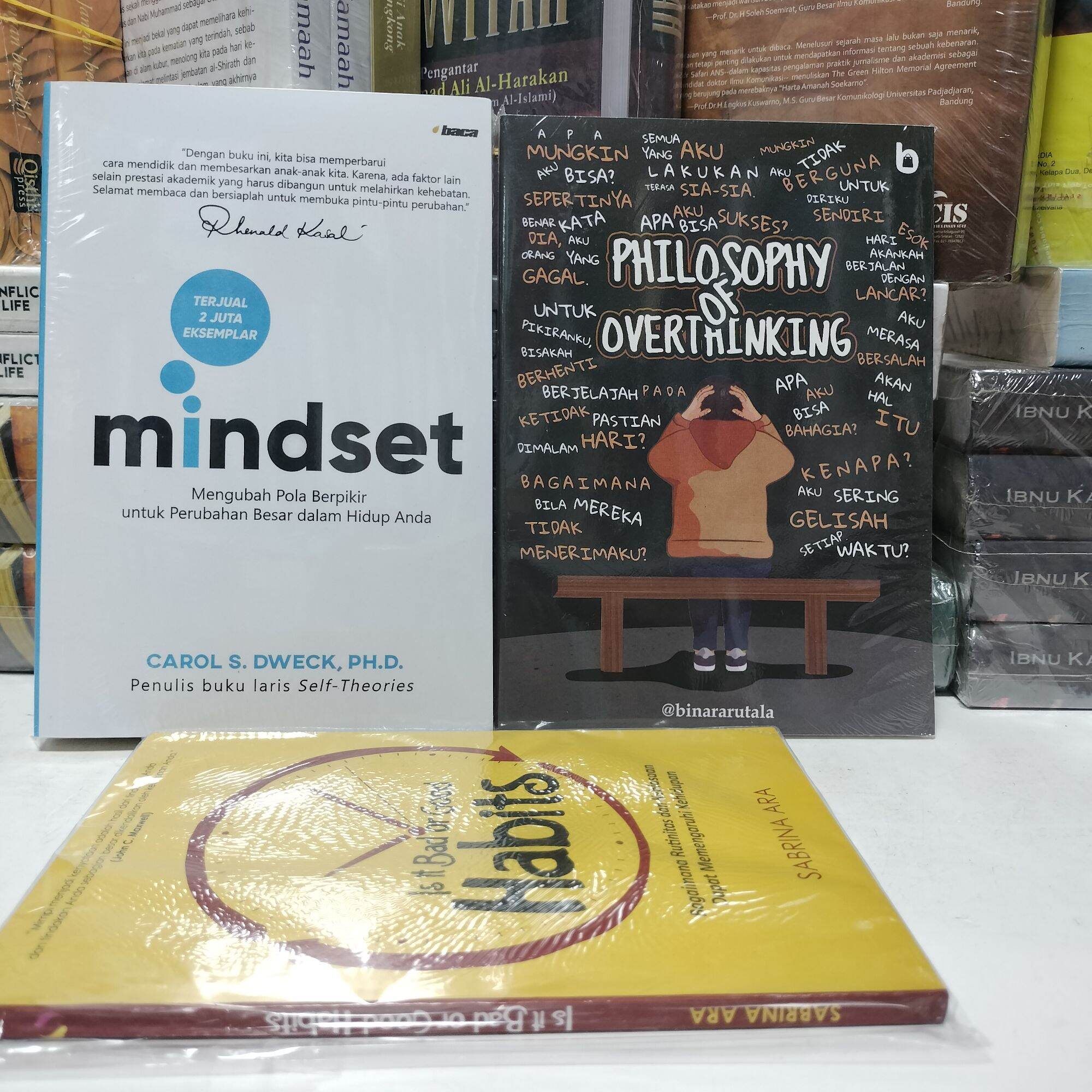 Paket 3 buku mindset, philosophy of overthinking, dan is it bad or good ...