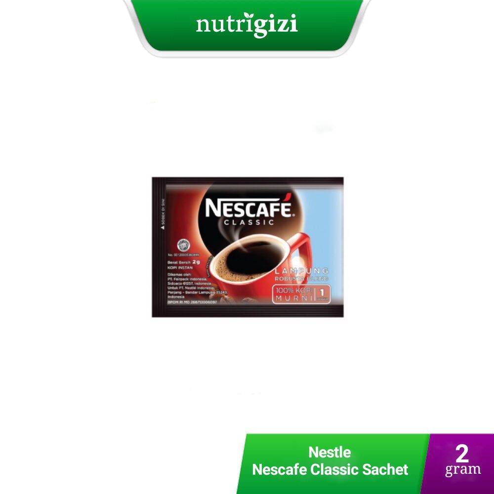 Nutrigizi | Nestle Nescafe Classic Sachet Kopi Instant Expresso Robusta ...