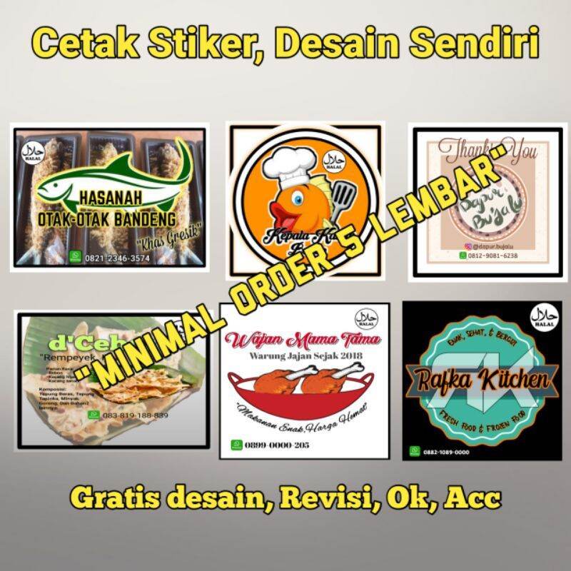 CETAK LEBEL KEMASAN MURAH/CETAK LEBEL UKURAN A4/CETAK LEBEL GRATIS ...