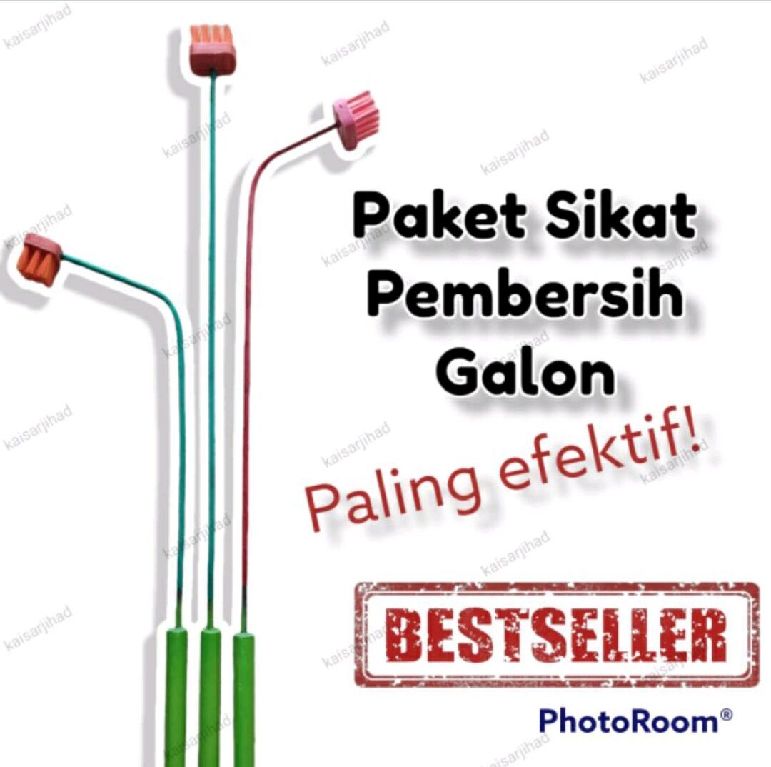 Sikat Pembersih Galon Manual Gagang Panjang 1 Set Isi 3 Dengan Masing ...