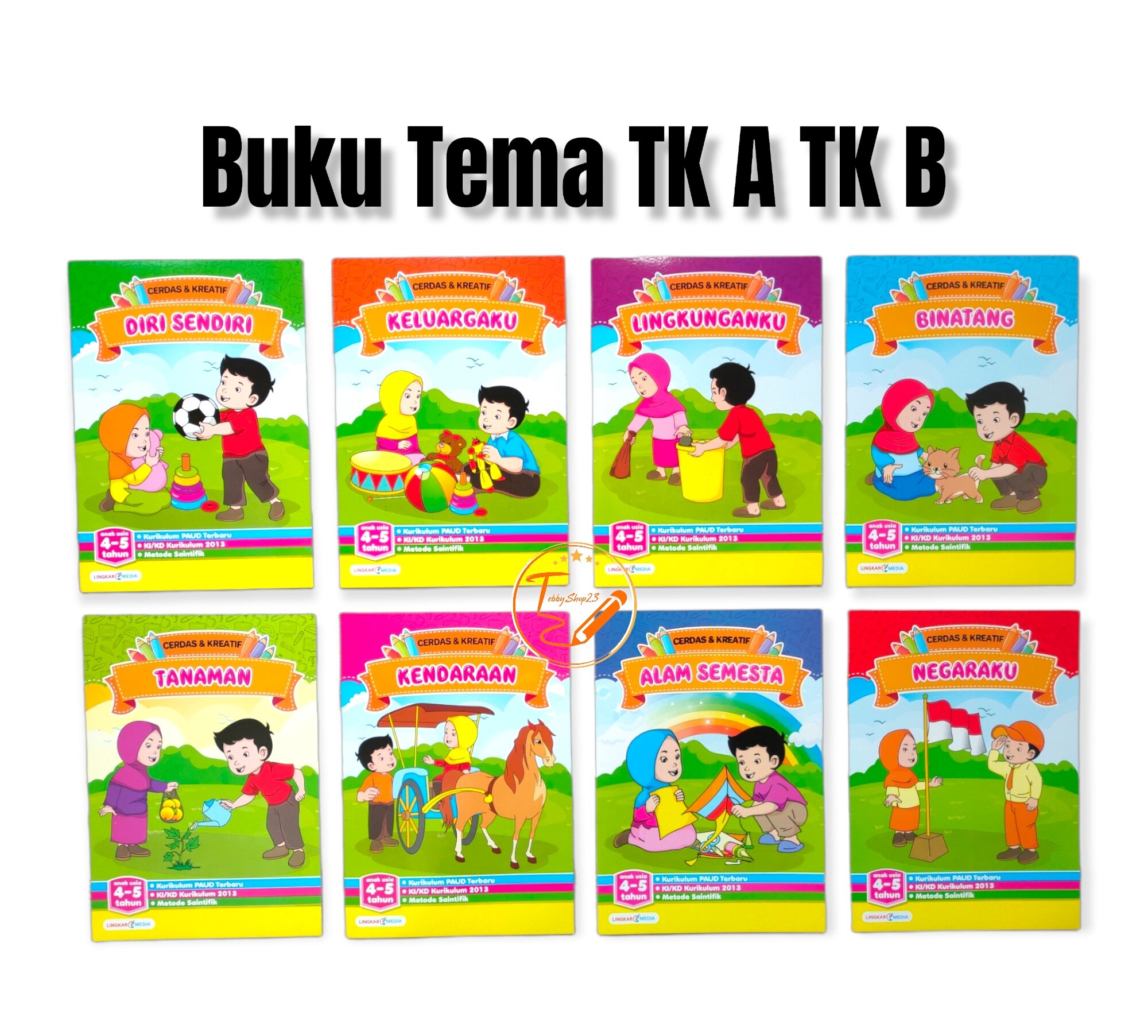 Buku Tema TK A TK B ( Sepaket isi 8 buku) | Lazada Indonesia