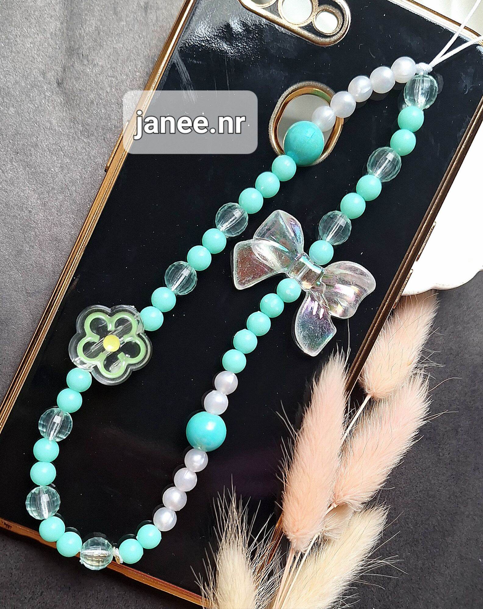 gantungan hp charm phone strap lucu korean style manik manik | Lazada ...