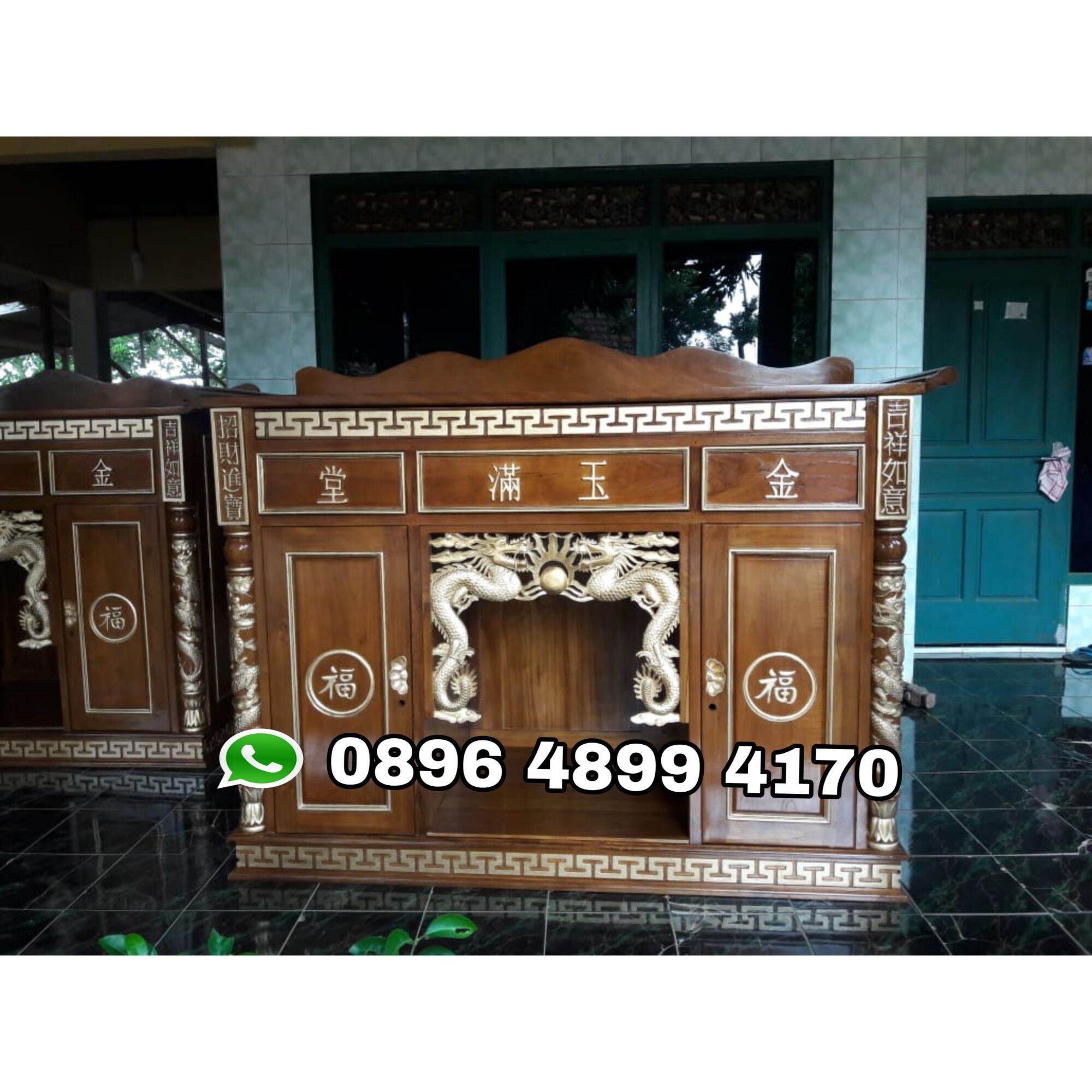 meja sembahyang cina kayu jati pilihan meja altar ukir kayu jati ...
