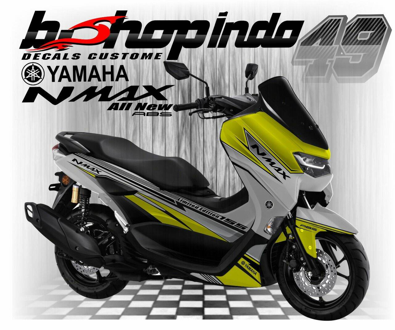 Sticker decal full body nmax new abs varian warna kode abs 001 | Lazada ...