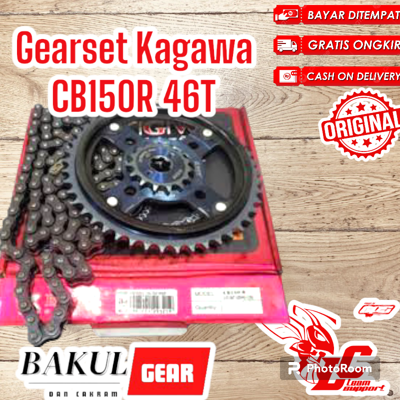 Gearset Girset GEAR CB150R SONIC 150 SUPRA GTR KAGAWA RANTAI 428HG ...