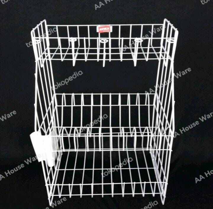 rak piring wijaya RPL susun 3 | Lazada Indonesia