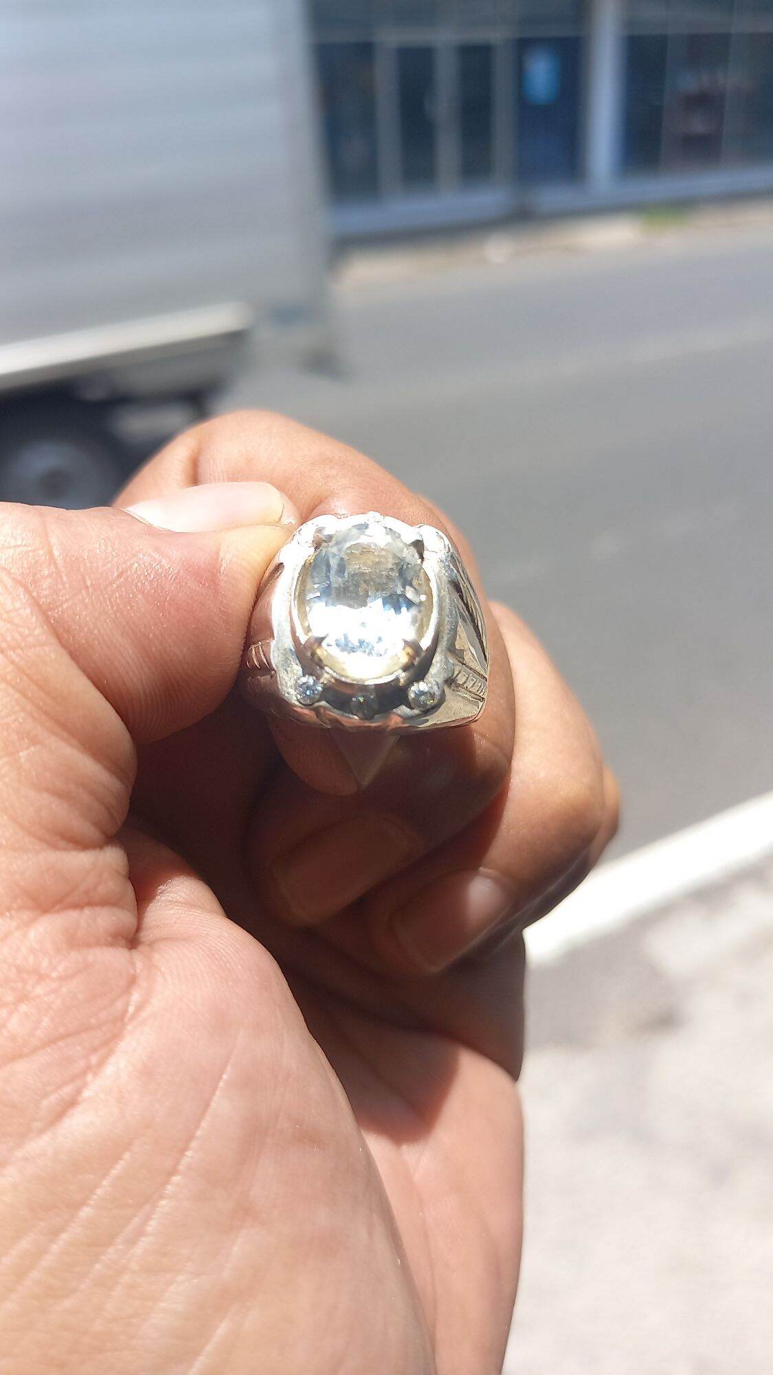 white safir selon, ring perak | Lazada Indonesia