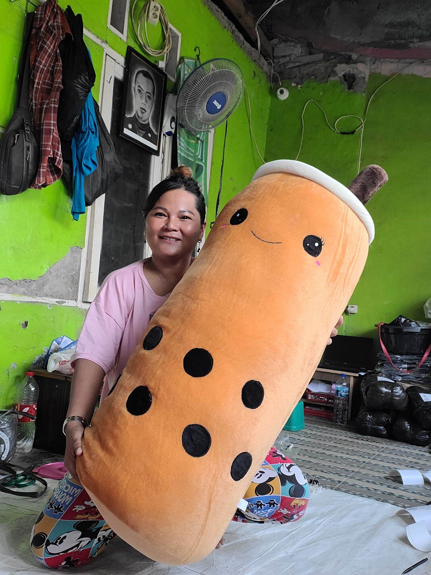 Boneka boba viral tiktok uk 1 meter /boba super jumbo | Lazada Indonesia