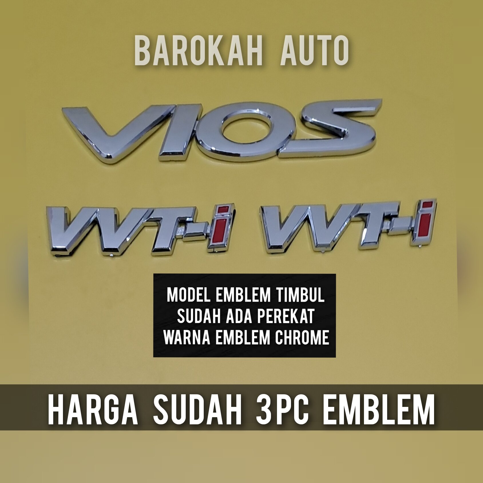 logo mobil emblem vios gen 2 dan vvti harga sudah 3pc emblem | Lazada ...