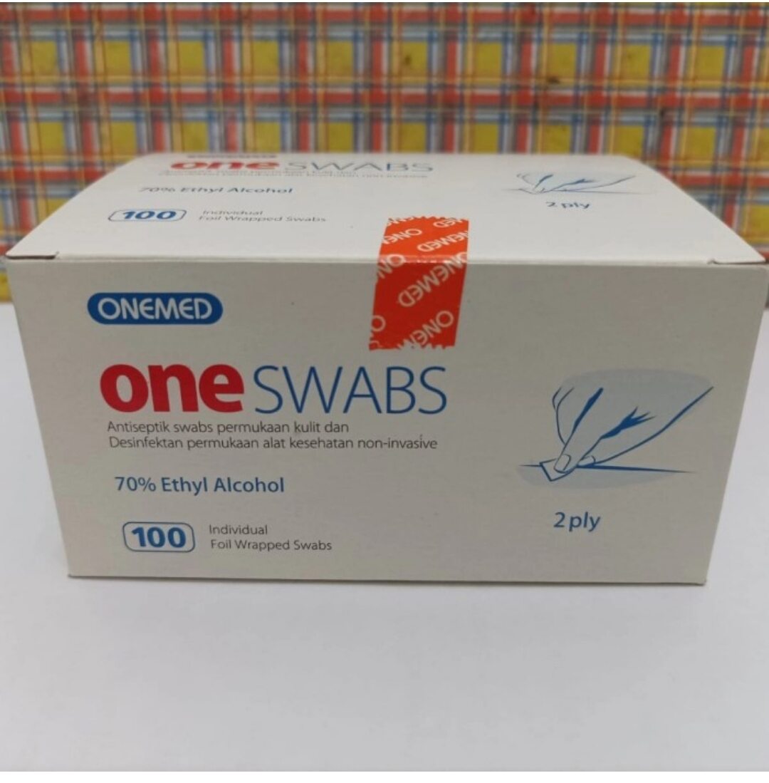 Alkohol swab alcohol swabs onemed oneswab oneswabs per box isi 100 ...
