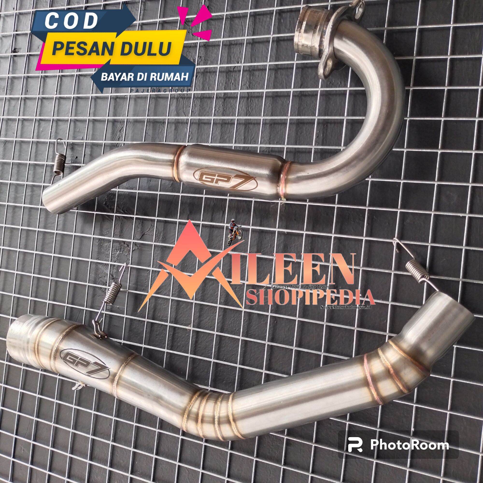 Murah Pipa Leher Header Knalpot Racing Gp7 Crf 150 Klx/Dtracker Wr 155 ...