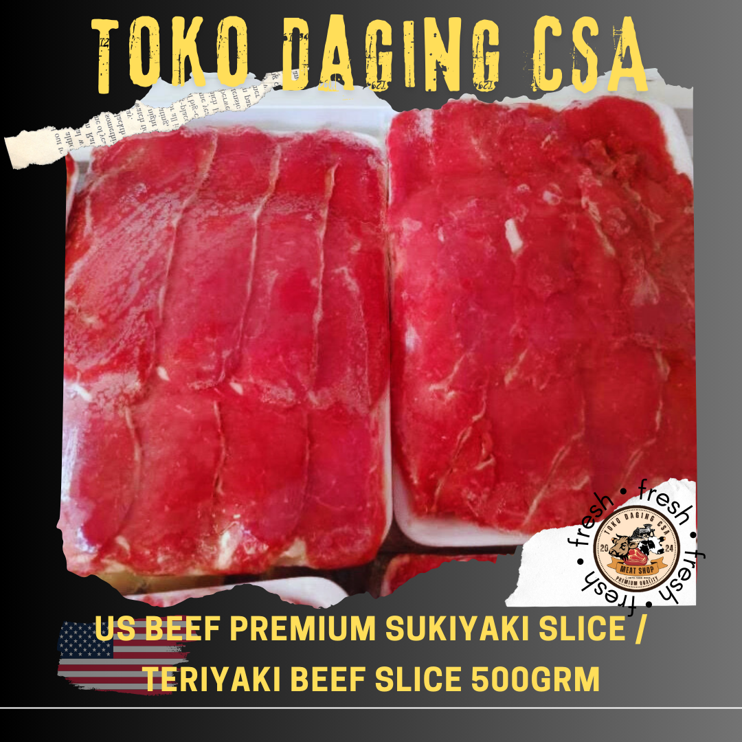 Daging Slice 500gr Frozen/ Premium Slice Sukiyaki, Teriyaki 500gr ...