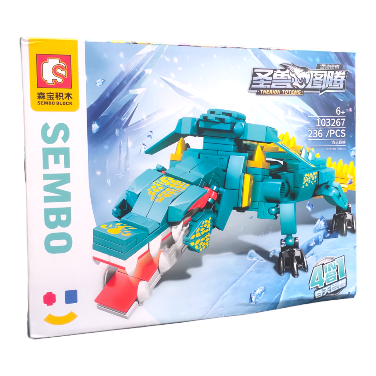 Mainan Anak Sembo Block Brick Robot Transformer Megazord Therion Totems ...