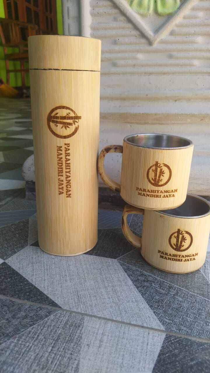 Tremos bambu/ souvenir bambu ukir/ tumbler bambu | Lazada Indonesia