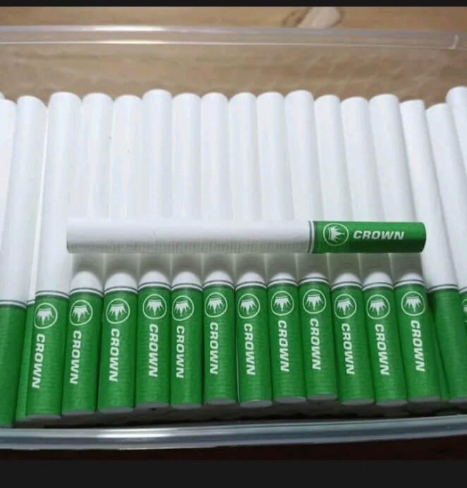 selongsong kerajinan tangan dari kertas crown hijau ukuran mil 6,5mm ...