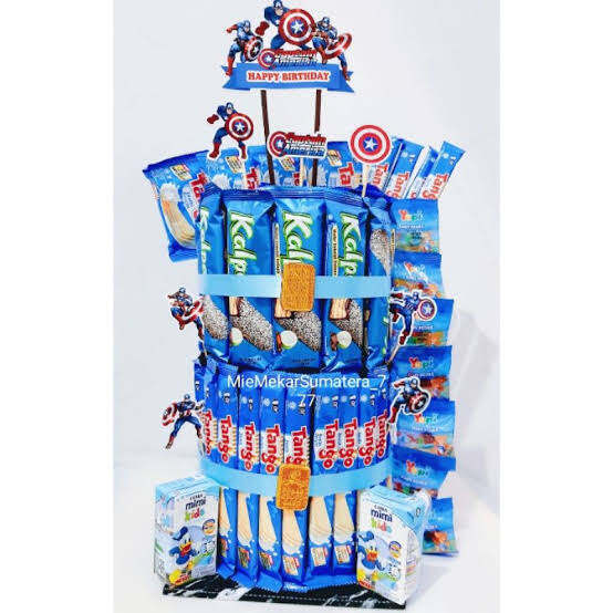 snack tower biru 2 tingkat | Lazada Indonesia