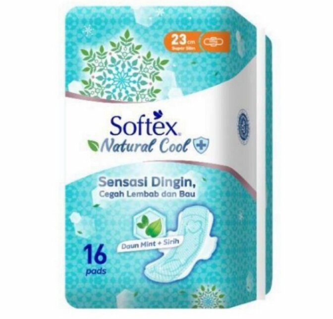 SOFTEX Natural Cool Day Wing Pembalut Wanita 23cm 16s | Lazada Indonesia