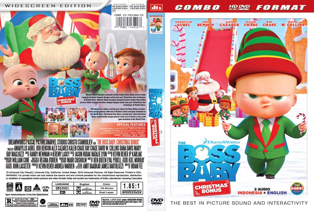 KASET DVD FILM ANIMASI 2022: BOSS BABY CHRISTMAS BONUS | Lazada Indonesia