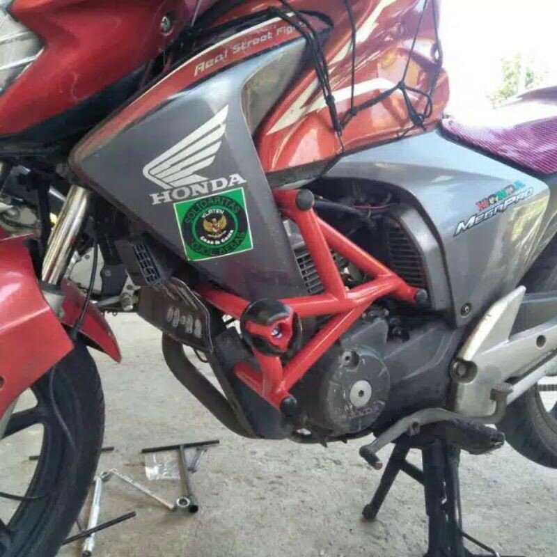 TUBULAR CRASHBAR MEGAPRO PRIMUS MEGA PRO NEW FI MONOSHOCK PENGAMAN BODY ...