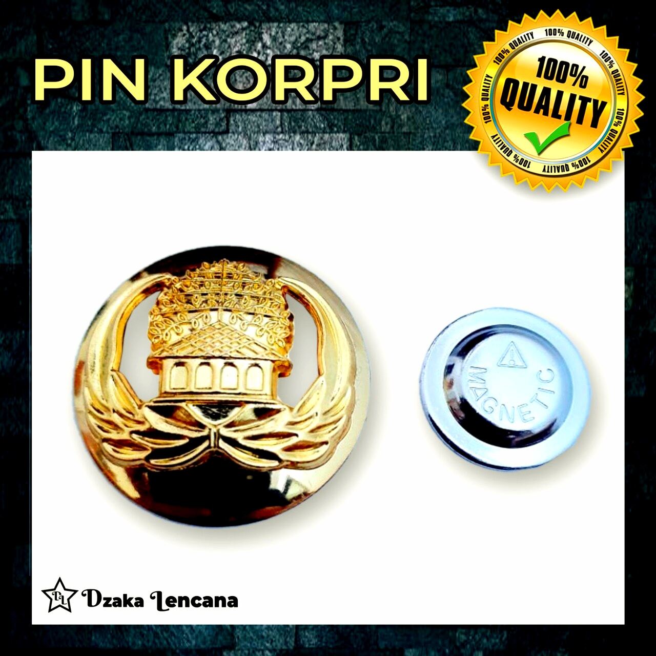 Pin/Lencana Korpri Tumpuk Premium Tebal Mengkilap | Lazada Indonesia