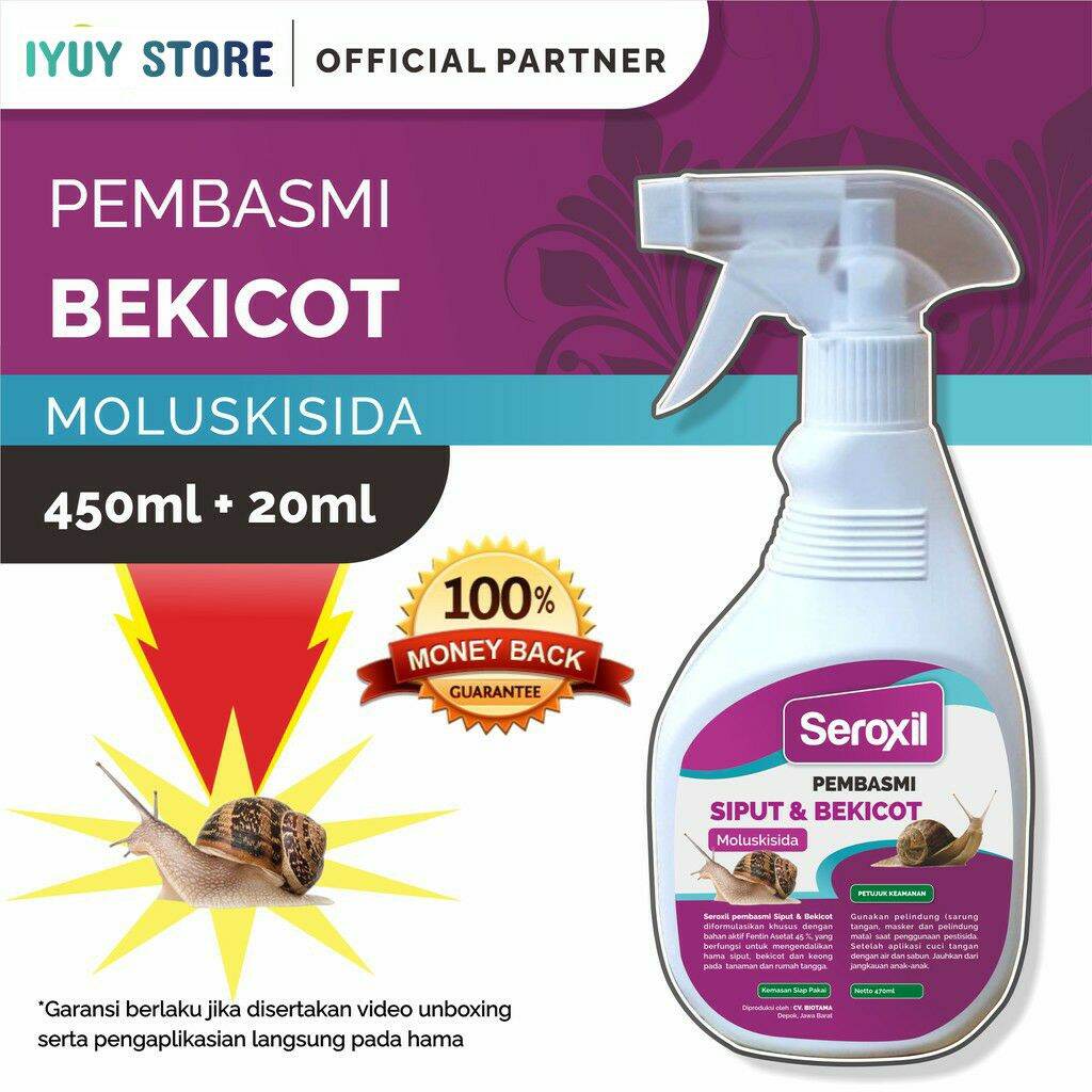Obat-Racun Pembasmi Hama Bekicot, Siput, Keong Ampuh - kemasan Spray ...