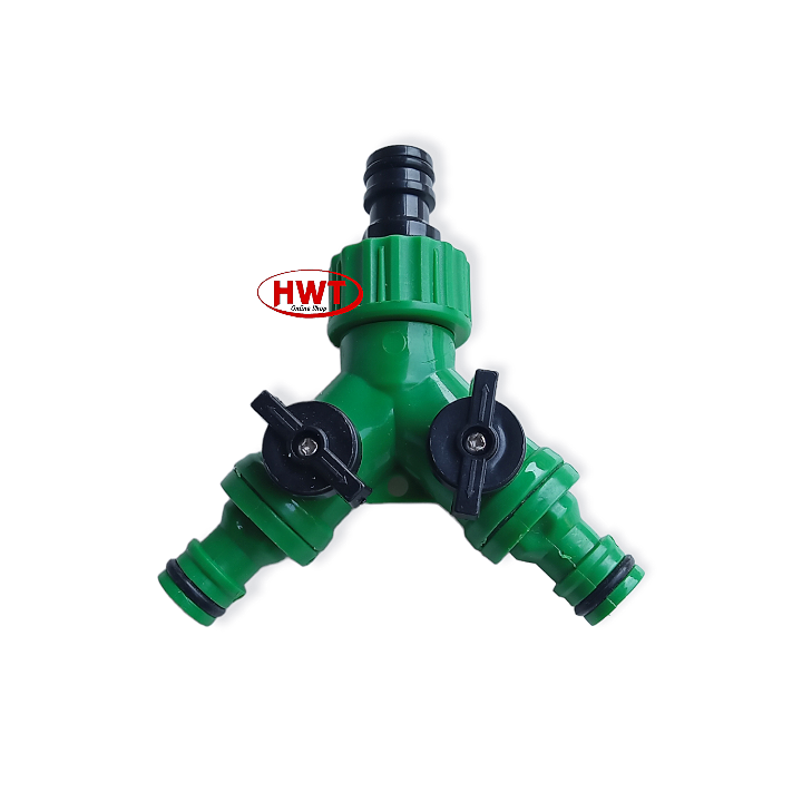 Splitter Valve Cabang 2 Kran Air Y Tap Joiner Quick Release Selang ...