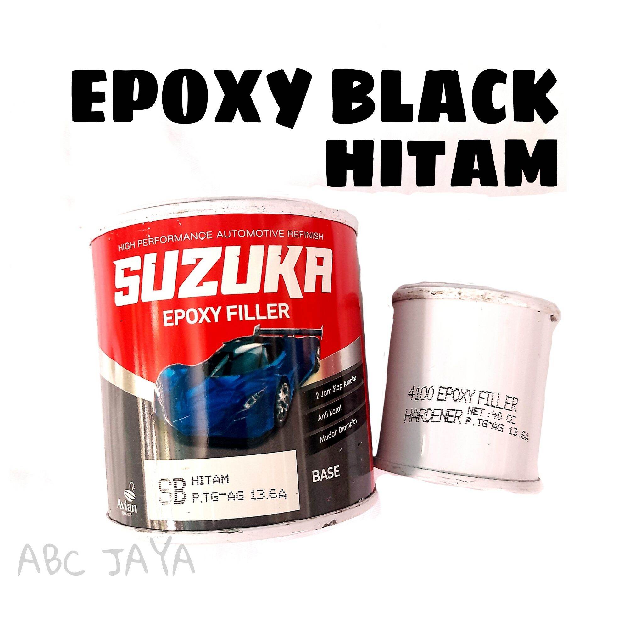 (JAWA-BALI) Cat Duco Suzuka Epoxy Filler Black Epoksi Hitam + Hardener ...