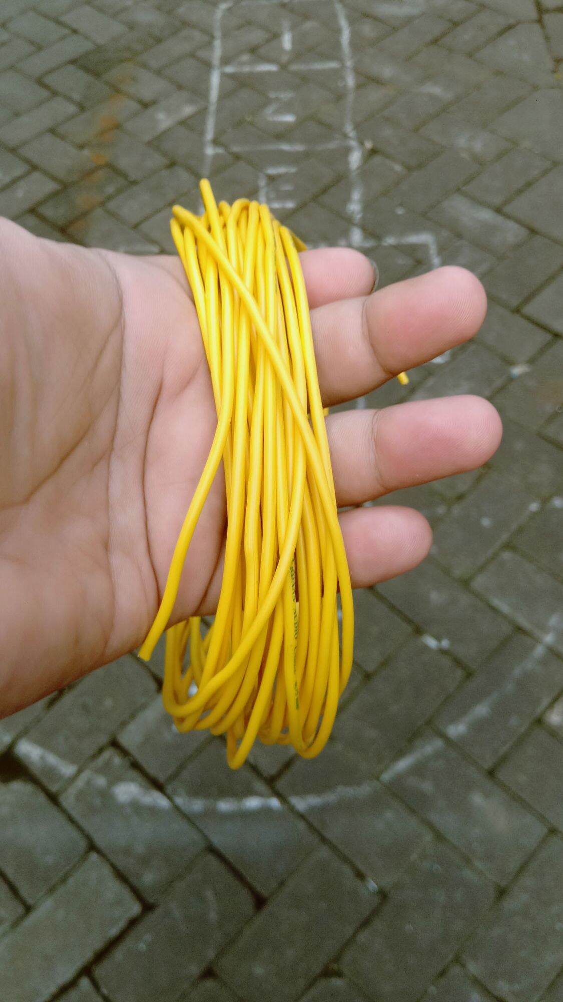 10 meter kabel perdana warna kuning ukuran 0,75 18 awg kabel serabut 1 ...