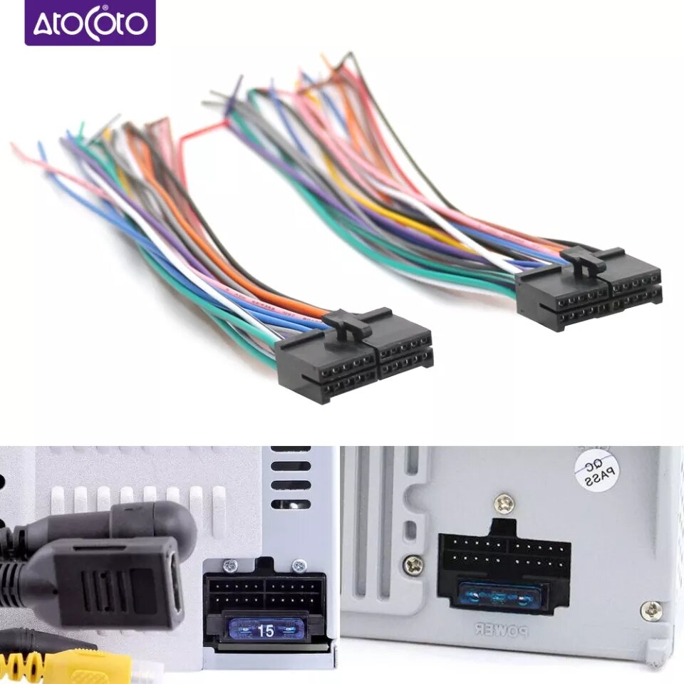 KABEL SOCKET SOKET TAPE MOBIL/HEAD UNIT UNIVERSAL 20 PIN | Lazada Indonesia