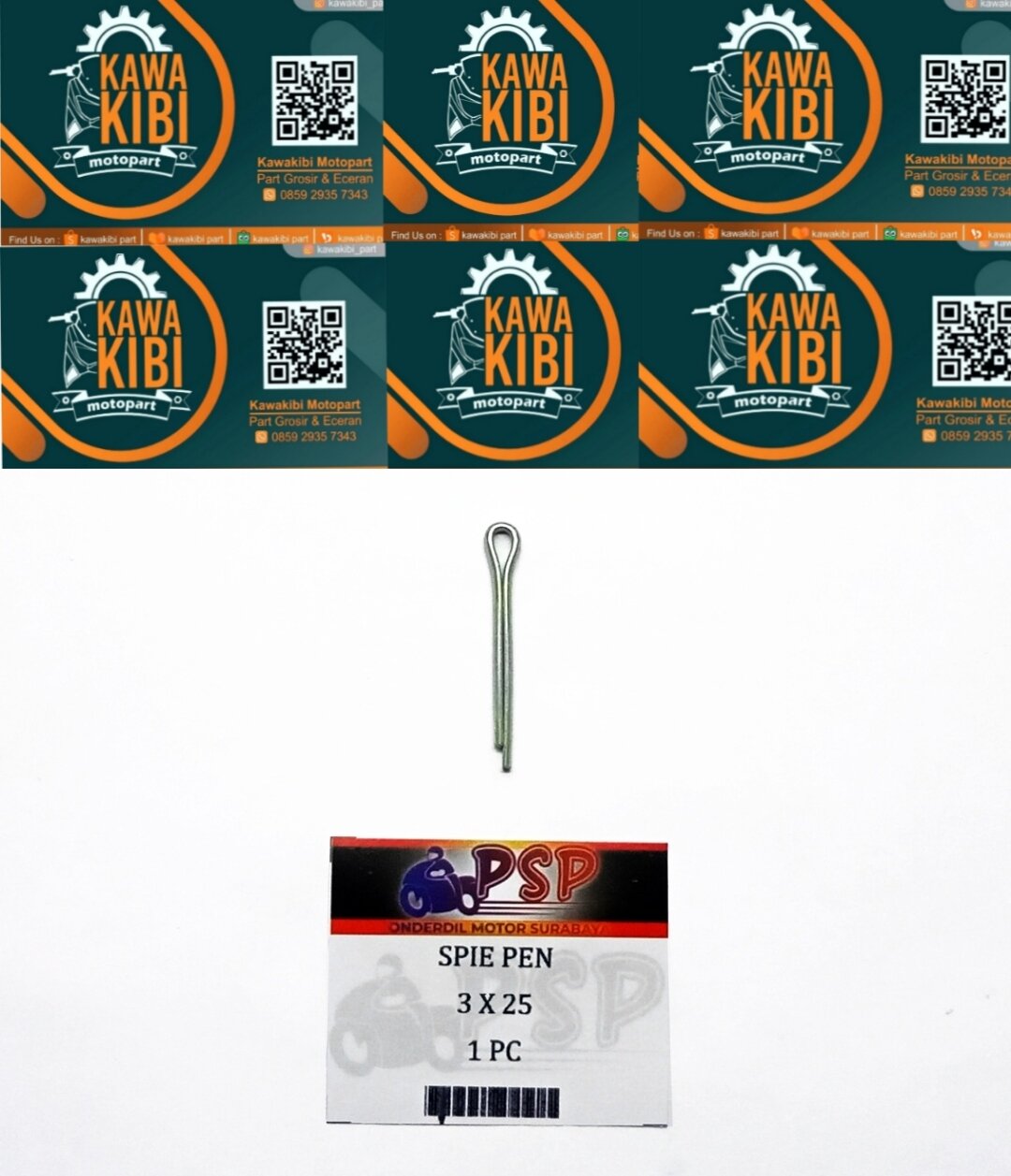 SPIE PEN 3 x 25 / Pengunci Mur Baut Universal (Harga Per 1 Biji ...