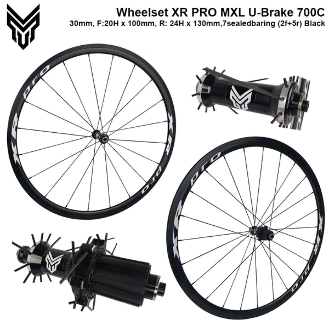 Wheelset 700c MXL XR PRO U Brake Black 20-24h Roadbike | Lazada Indonesia