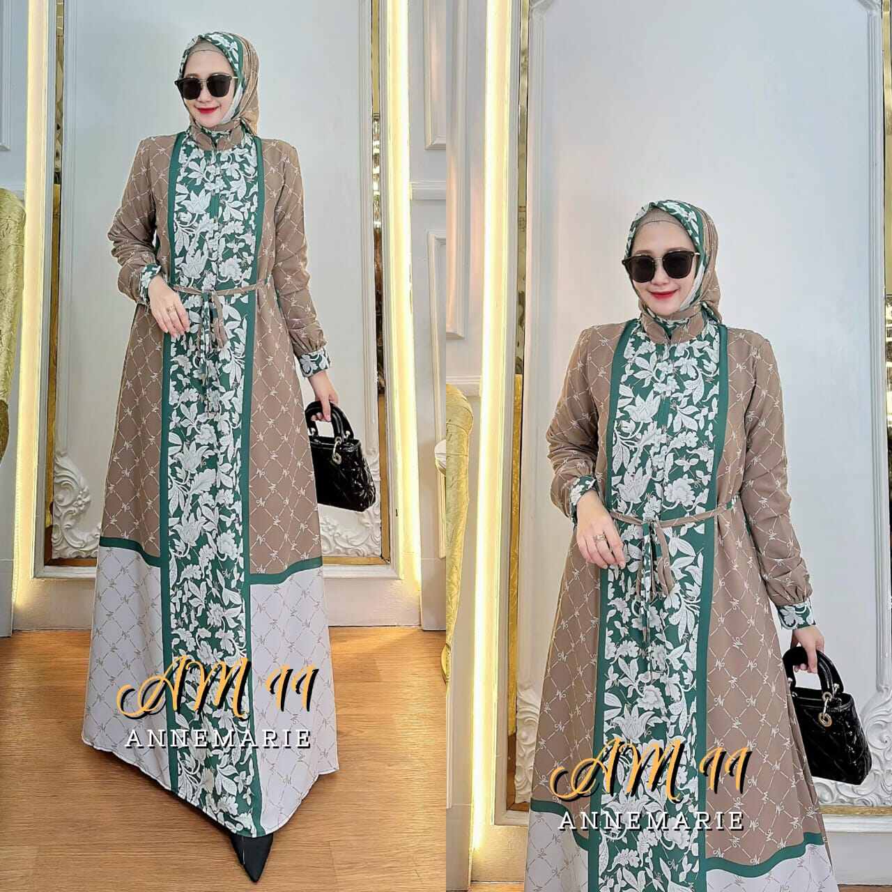 gamis modern set hijab gamis annemarie motif simple produk amore by ...